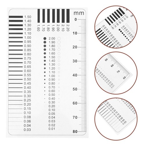 Thickness Measurement Gauge Crack Width Measuring Tool Transparent ...