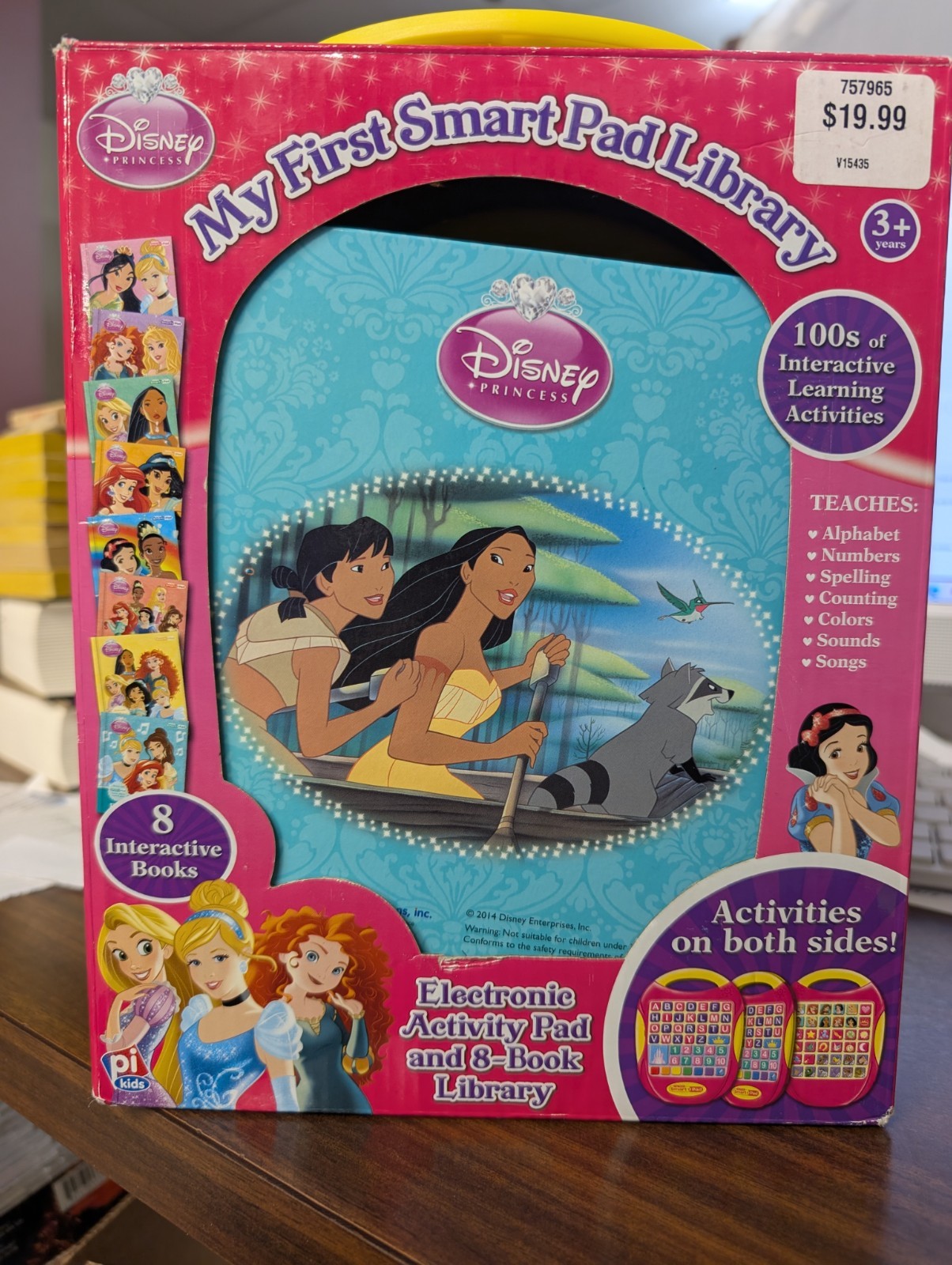 MY FIRST SMART PAD DISNEY PRINCESS Electronic Activity Pad and 8-Book ...