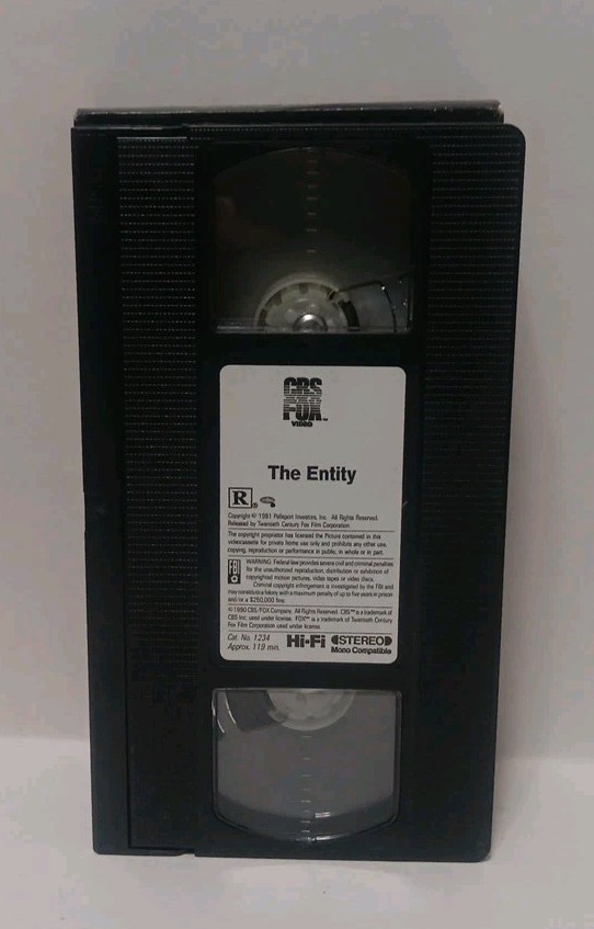 The Entity (VHS, 1993) Horror Barbara Hershey Fox Video 86162123436| eBay
