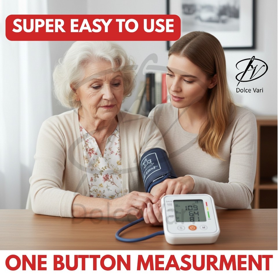 Blood Pressure Monitor / BP Machine USB Rechargeable Cuff For Home Use ...