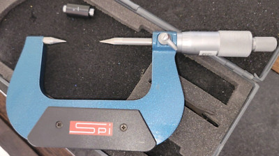 SPI 1–2 point micrometer with standard, 30-degree carbide points ...