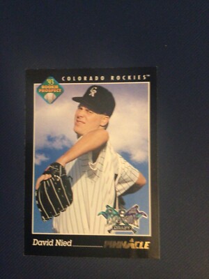 1993 Pinnacle David Nied Rookie Card | eBay