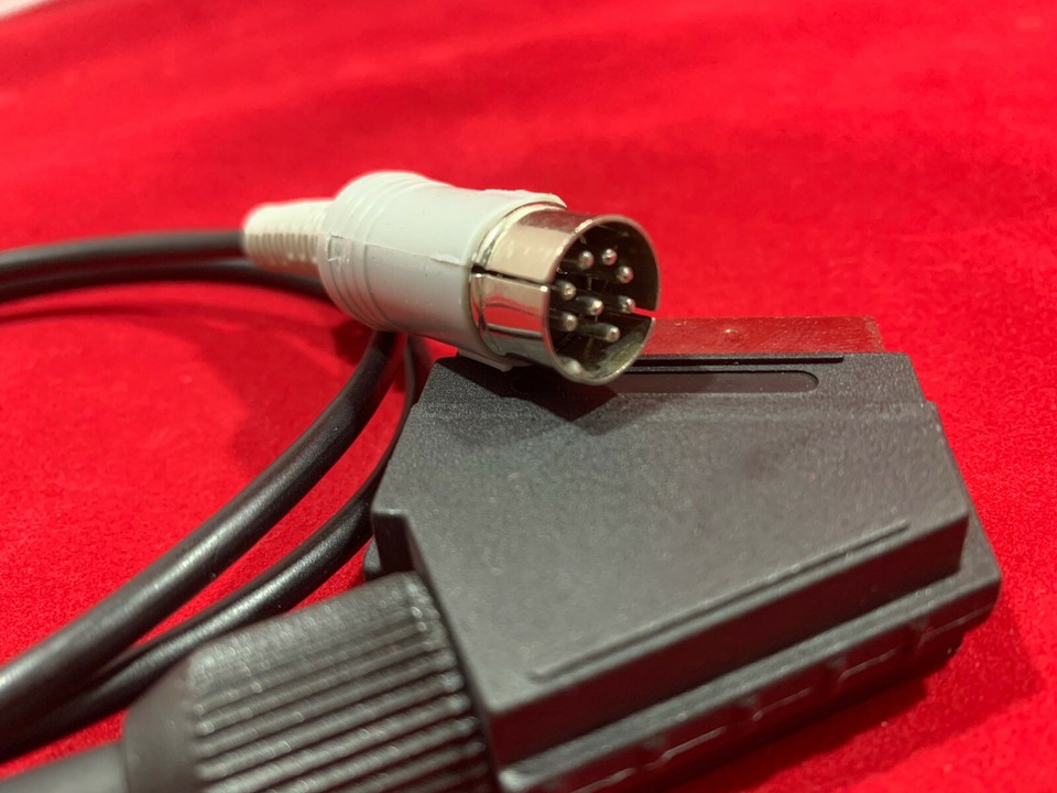 3m Sinclair QL 8Pin DIN to TV/Monitor RGB SCART Lead/Cable (Longer ...