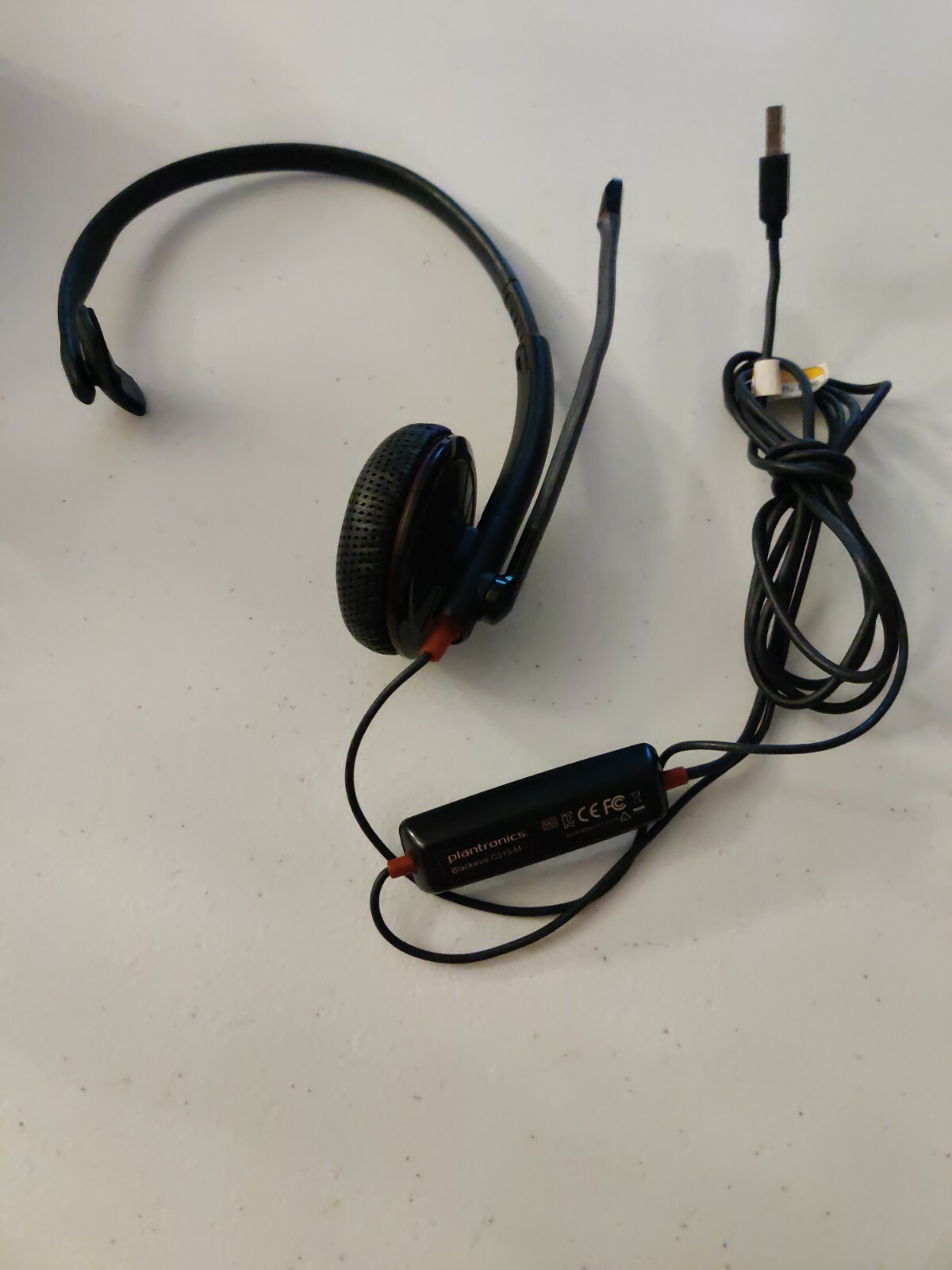 Plantronics C315-M Mono USB Microsoft Lync Computer Headset Blackwire ...