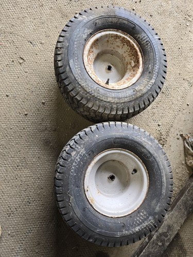 18 9.50 8 mtd lawnflite ride on lawn rear mower wheels Tyres yardman ...