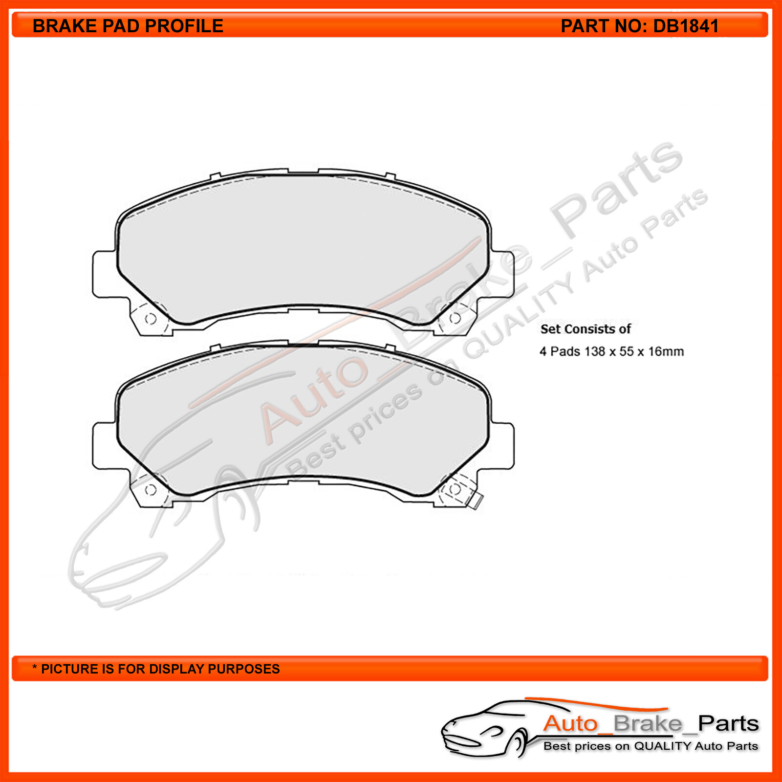 Protex Ultra Front Brake Pads for Isuzu D-Max TFS 3.0L 4JJ1TC 4D Ute ...