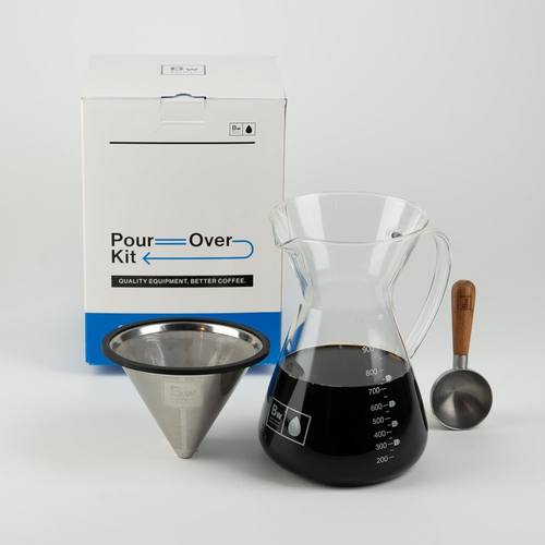 Pour over Coffee Maker Set - Pour over Kit Includes Large Glass Carafe ...