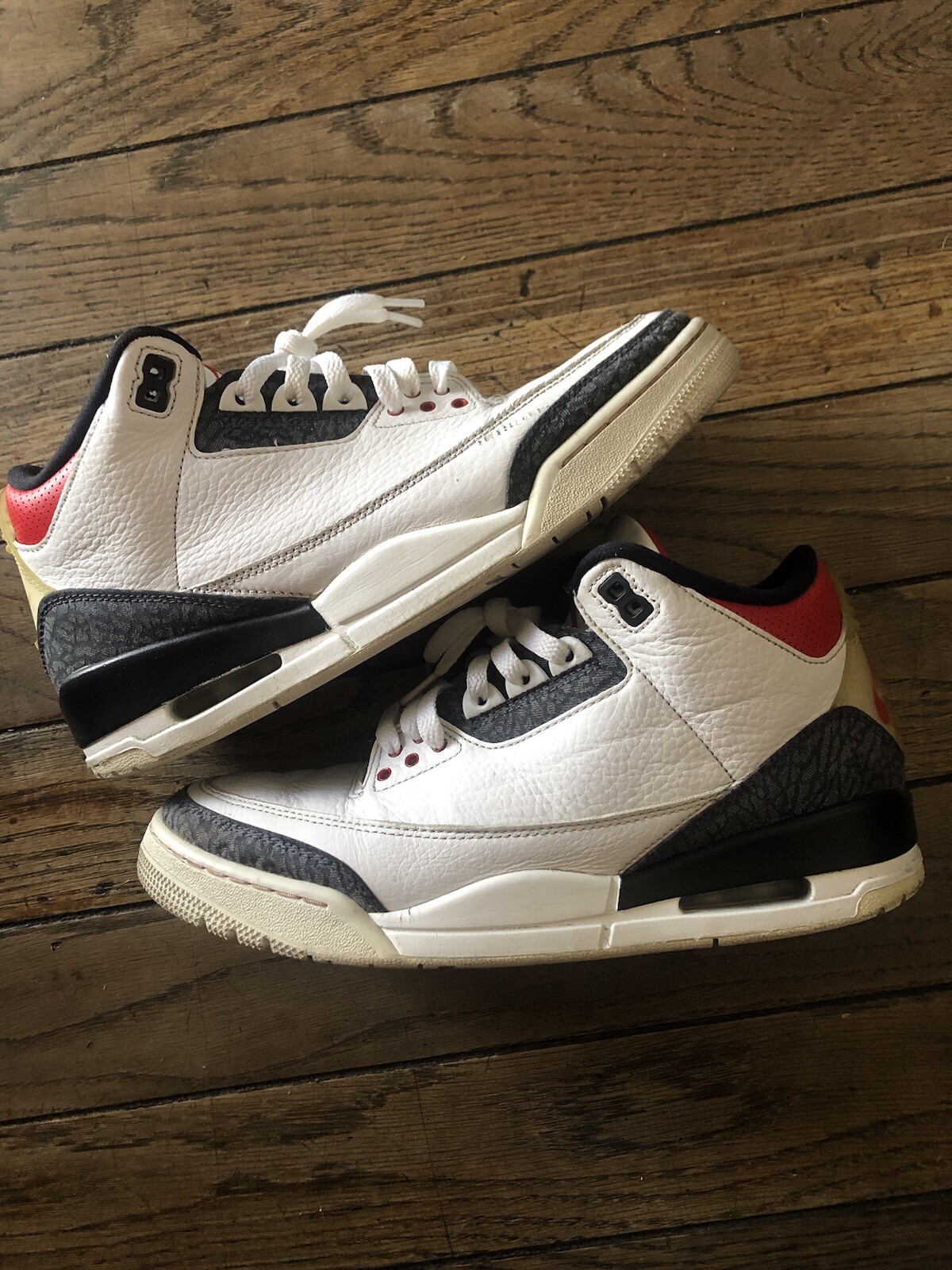 Size 9.5 - Jordan 3 Retro Denim SE Fire Red 2020 194277043287 | eBay
