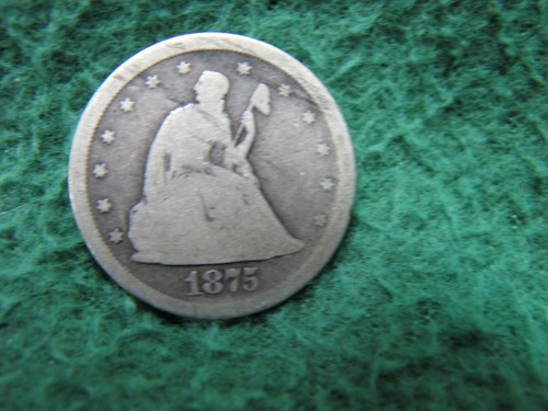 1875 S U.S. Twenty Cent Piece Gorgeous SILVER 20 Cents Coin NICE | eBay