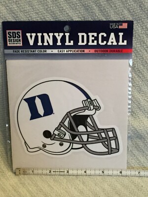 SDS Design DUKE BLUE DEVILS 6" Football Helmet Vinyl Decal Made in USA ...