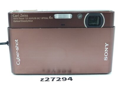 Excellent-SONY DSC-T77 Digital Camera Brown Cyber Shot 4.0x Optical ...