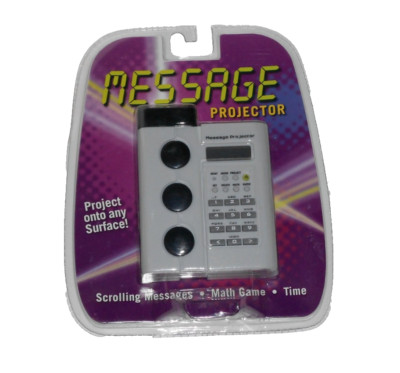 Scholastic Message Projector│Scrolling Messages│Math Game│Time│Alarm ...