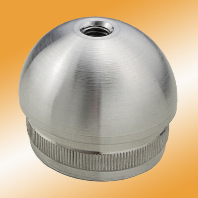 Endkappe Deckel Rohrstopfen Innengewinde M8 hohl halbrund 42,4 x 2 ...