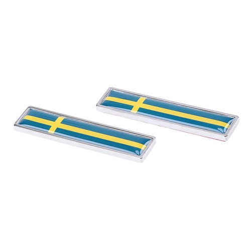 Badge Emblem Sticker Car Auto Rear Trunk Alloy Decal Sweden Swedish ...