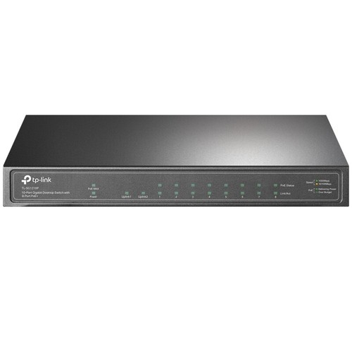 TP-LINK 10-Port Gigabit Desktop Switch 8-Port PoE+ TL-SG1210P Plug and ...