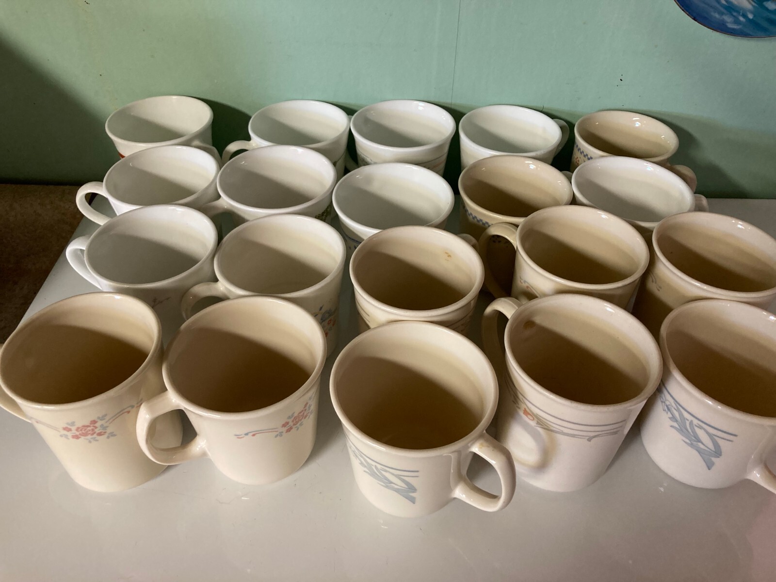 Corning coffee cups / mugs assorted pattern bundle lot of 20 # 6 | eBay