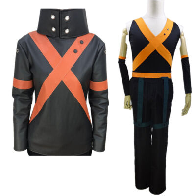 My Boku No Hero Academia Costume Bakugou Katsuki Uniform Set Cloak Suit ...