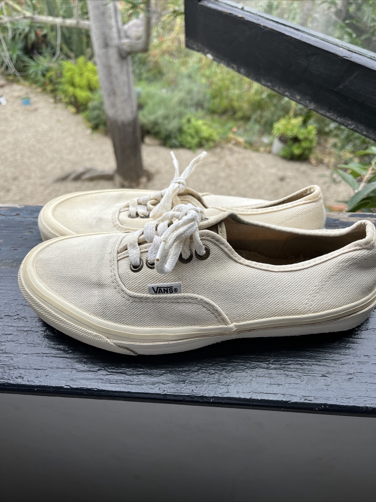 Vans Authentic Off White True vintage made in USA Siz… - Gem