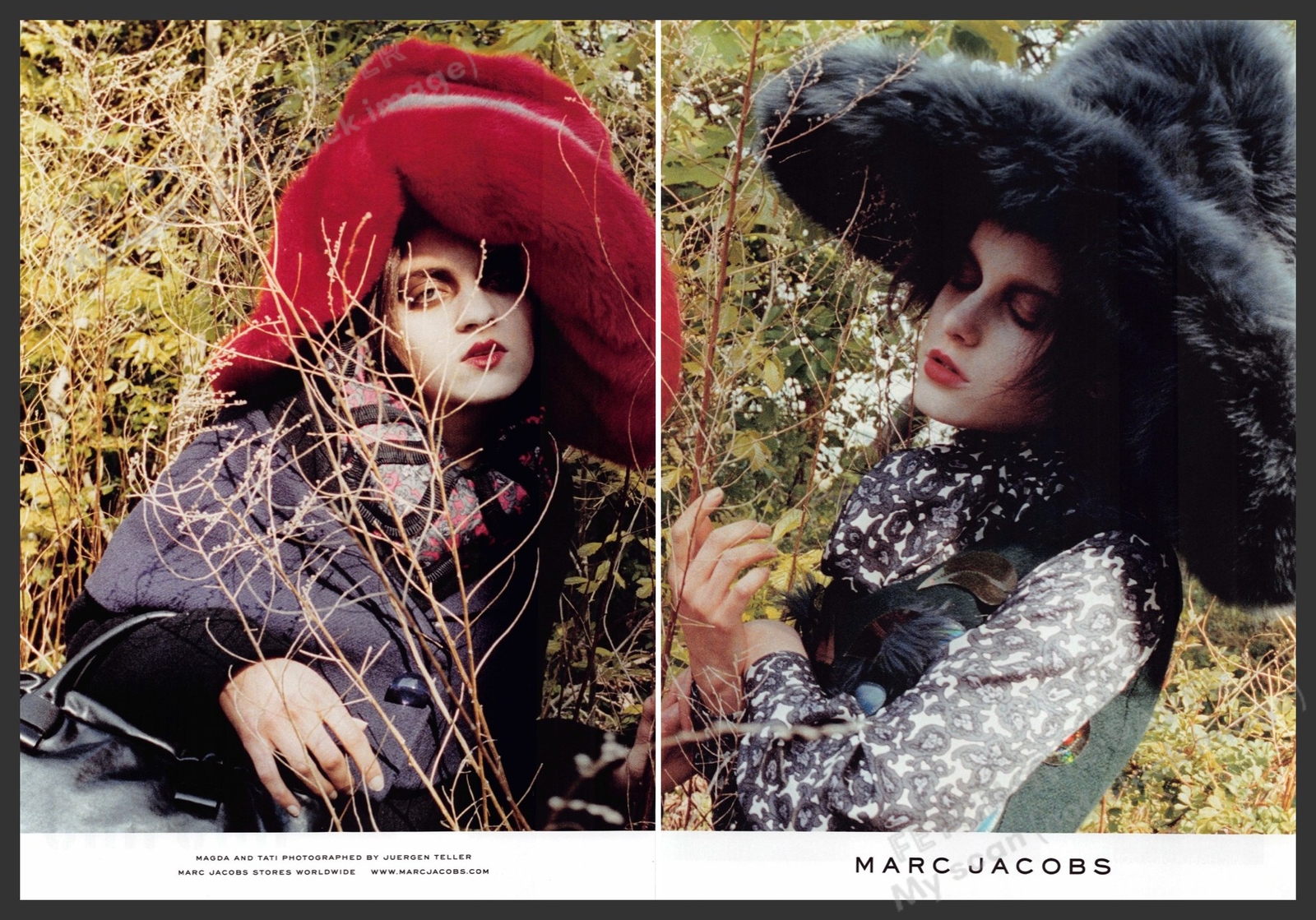 Marc Jacobs 2010s Print Advertisement (2 pages) 2012 Big Fur Hats | eBay