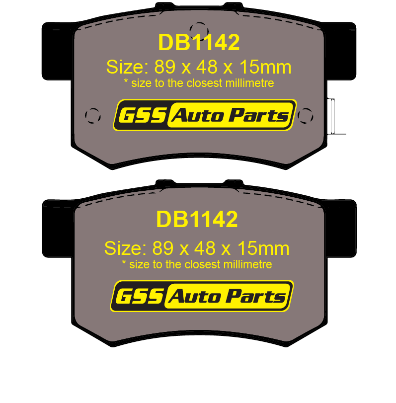 Rear T/P by Bendix Brake Pads DB1142TP DB1142 suits Honda Civic | eBay