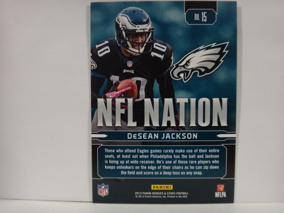 2013 Rookies and Stars NFL Nation Eagles Football Card #15 DeSean ...
