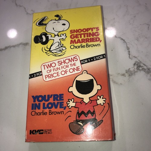 Snoopy's Getting Married & You’re In Love Charlie Brown VHS 1989 KVC ...