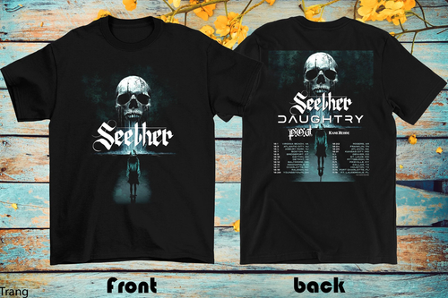 2 Sides Seether Daughtry Map Out Fall 2025 Tour Shirt Black Unisex S ...