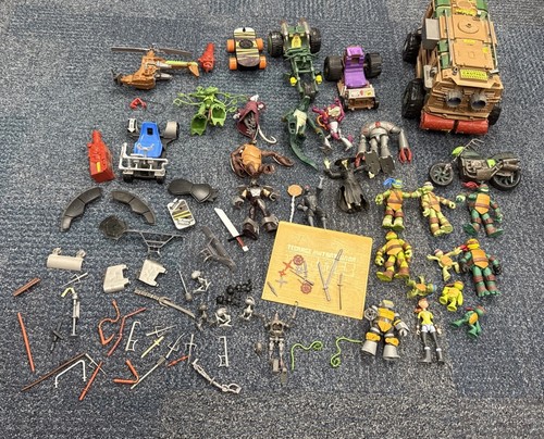 2012 Nickelodeon Teenage Mutant Ninja Turtles TMNT Lot Figures, Weapons ...