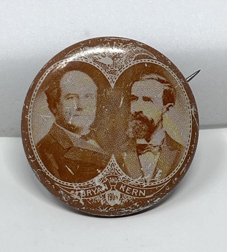 William Jennings Bryan Kern Reproduction 1972 BUTTON Pin Vintage ...