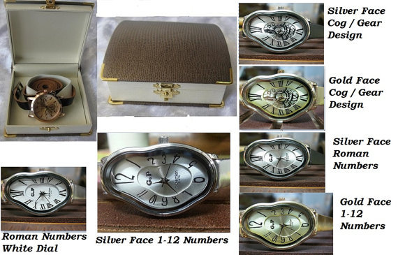 Salvador Dali Melting Watch Time Warp Fluid Wavy Watch Soft to Womens ...