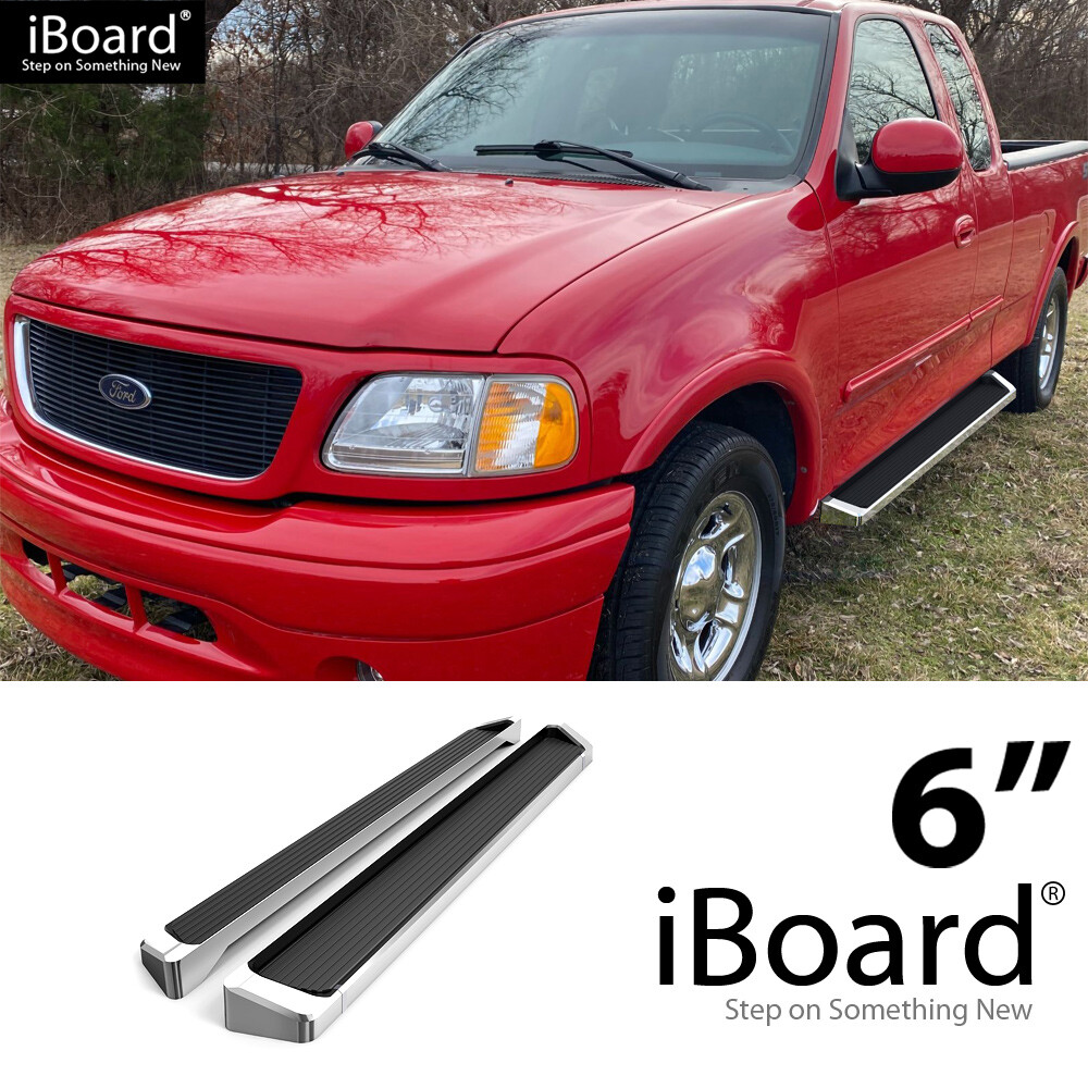 Running Board Step 6in Aluminum Silver Fit Ford F150 F250 LD Regular ...