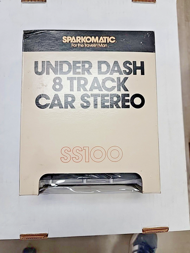 NOS Sparkomatic 8 Track Player Car Audio Equipment NEW IN THE BOX NEVER ...