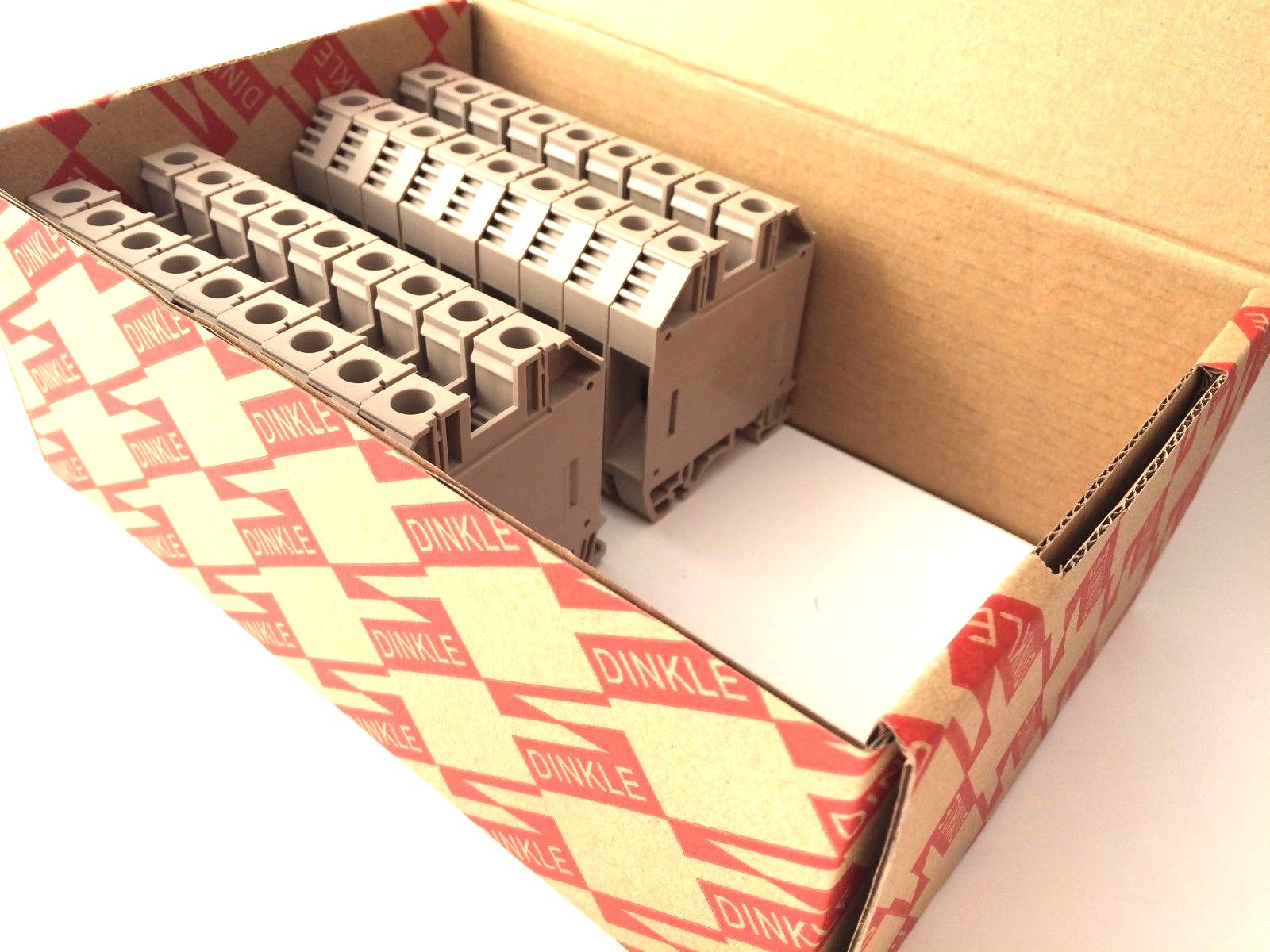 Fire Sale! DIN Rail Terminal Blocks 18 Quantity DK16 Dinkle 6 AWG Gauge ...