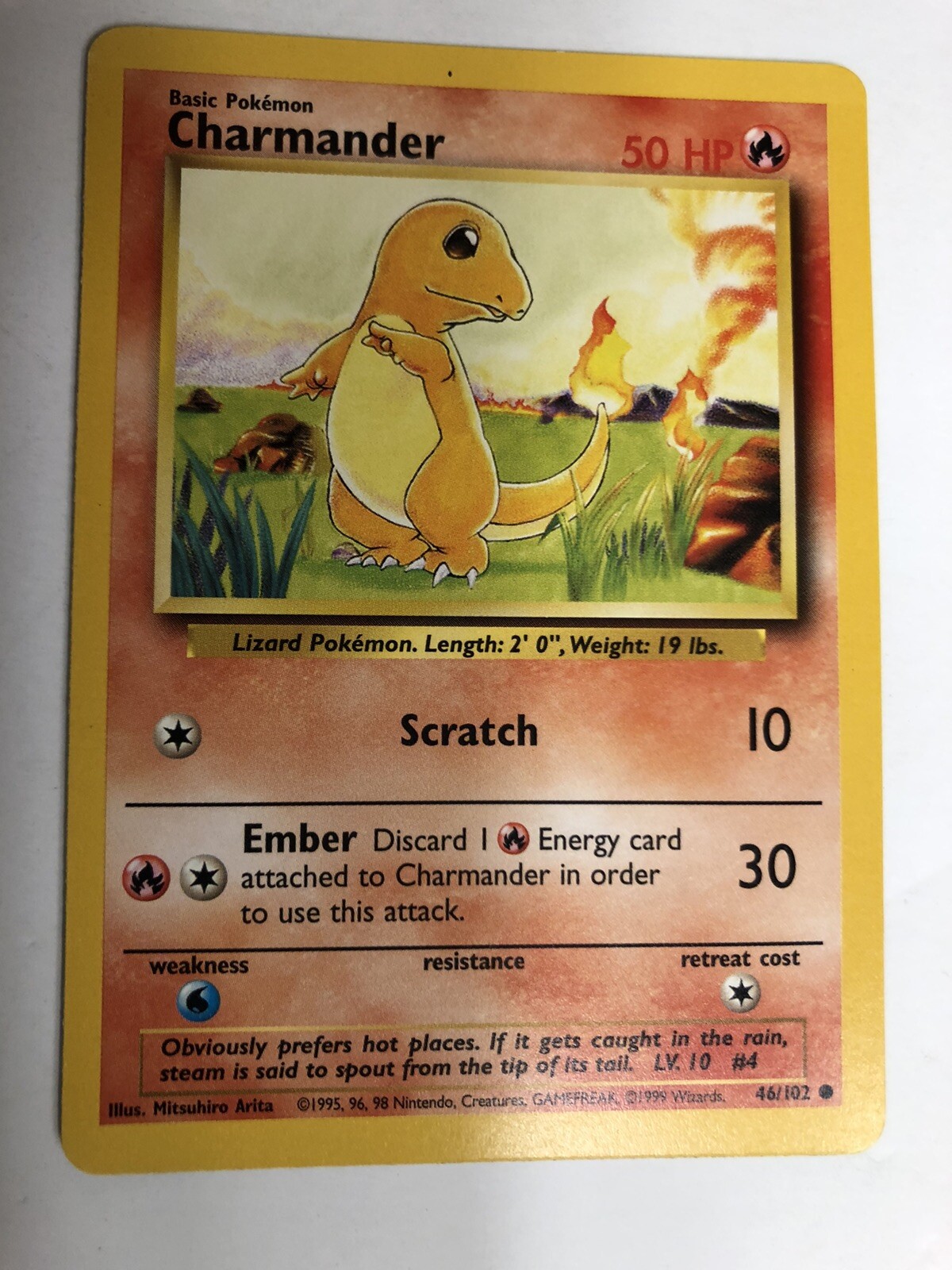 2-1995 Charmander Pokemon Card 46/102 RARE Never Player | eBay