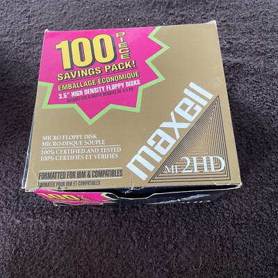 Maxell Micro Floppy Disk (3.5") - MF 2HD - 44 Pieces S1L3 | eBay