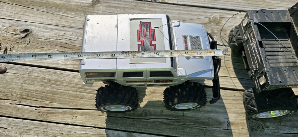 2 Vintage Hummer H2 Nikko Remote Control RC Trucks Untested With ...