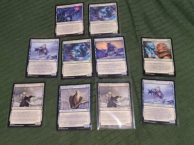 MTG Snow Creature x10 Frostpeak Yeti,Sculptor of Winter,Pilfering Hawk ...