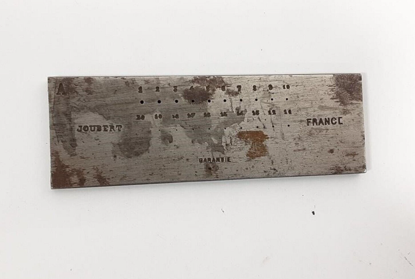 ANTIQUE JOUBERT GARANTIE FRANCE DRAW PLATE A MACHINIST JEWELER TOOL 4 ...