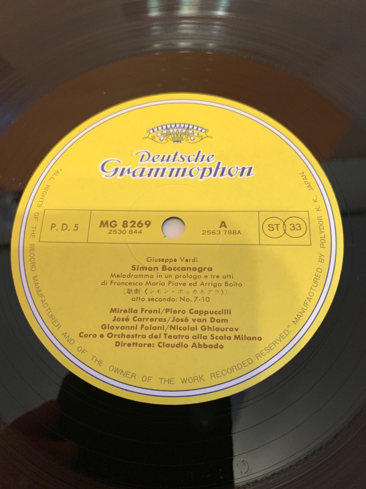 CLAUDIO ABBADO - VERDI SIMON BOCCANEGRA 3LP Box Set | eBay