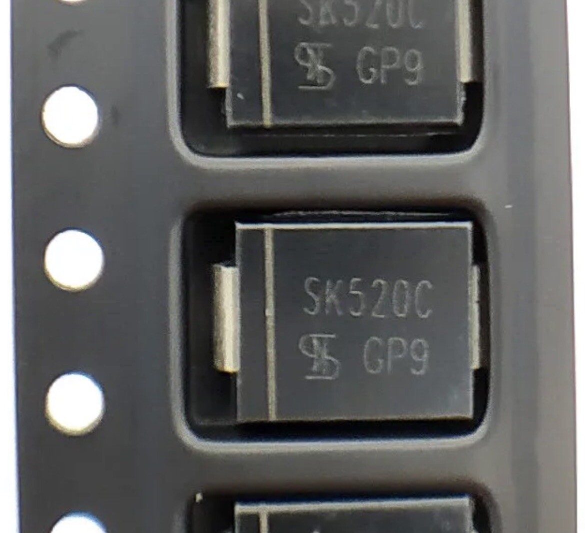 1pz SK520C può sostituire SS520 SMC 5A200V DO214AB Schottky diodo ...