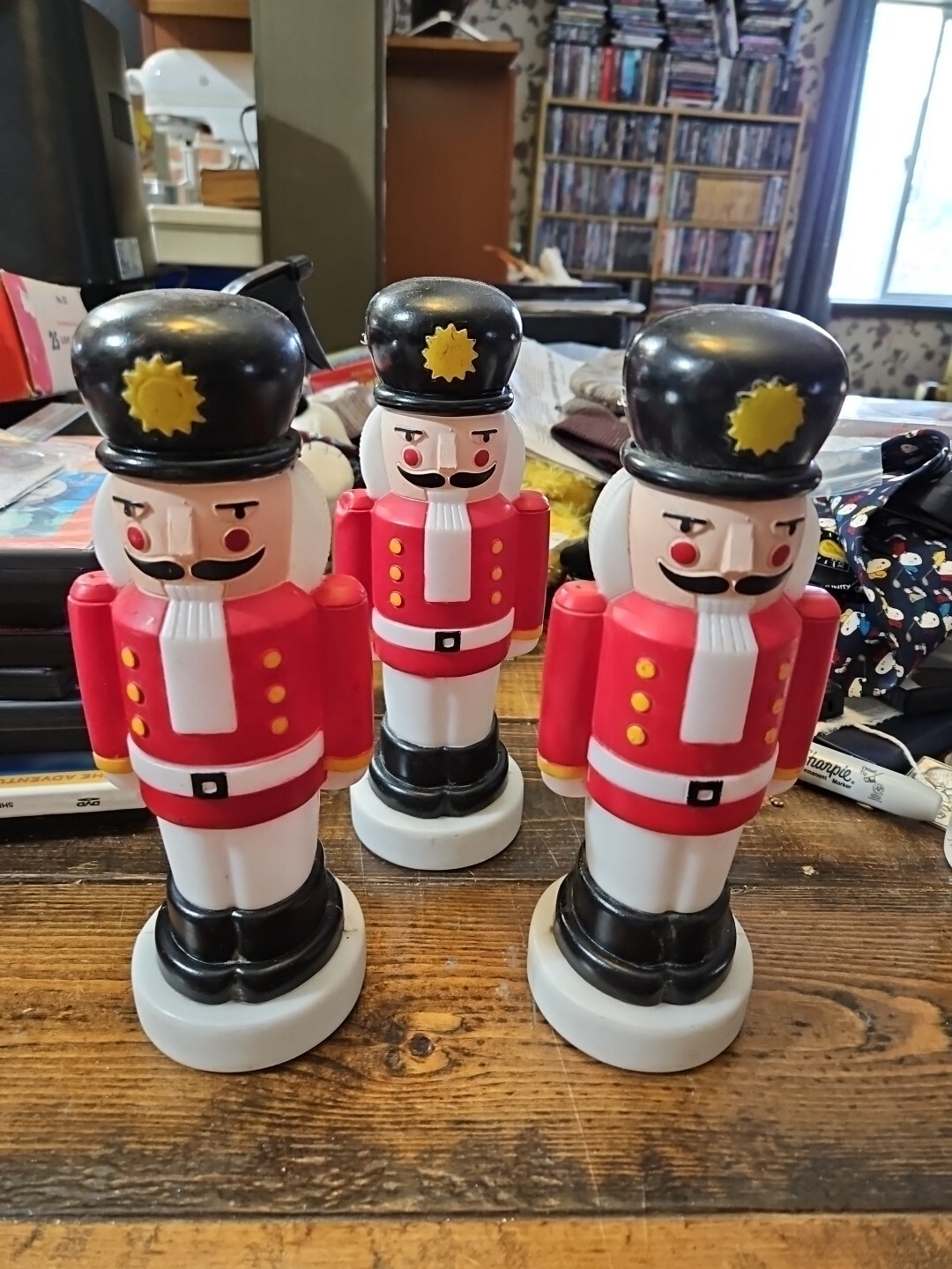 Vintage Blow Mold Plastic Christmas Solider Nutcracker Pathway Light By ...