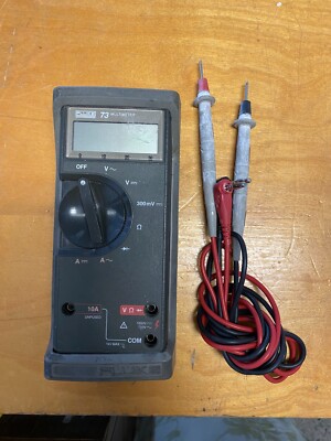 FLUKE 73 multimeter/rubber case/ probes/warranty | eBay