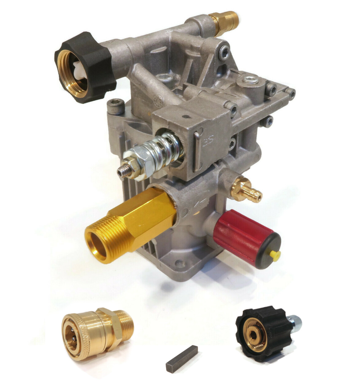 Pressure Washer Pump w/ Keyway & Adapters for Himore PW 25/2.3L, PW24/2 ...