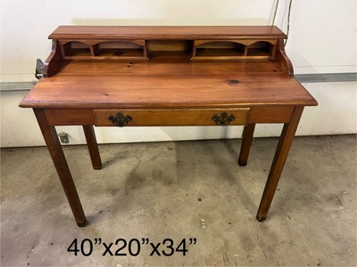 LOVELY VINTAGE WOODEN ONE DRAWER WRITING DESK FOR OFFICE , LIBRARY ...