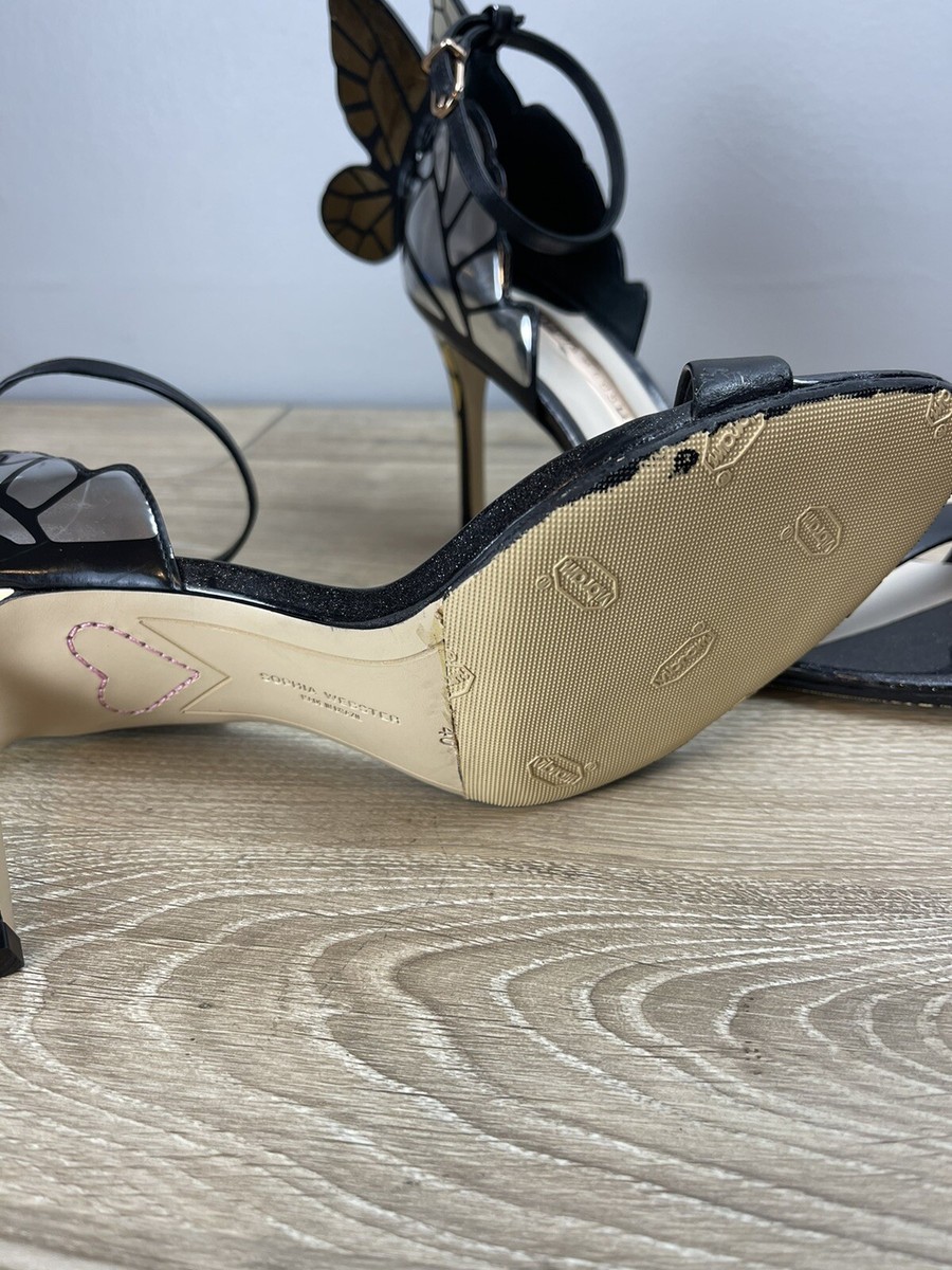 Sophia Webster Chiara Butterfly Black Gold Metallic D'Orsay Sophia Webster Chiara Butterfly Black Gold Metallic D'Orsay