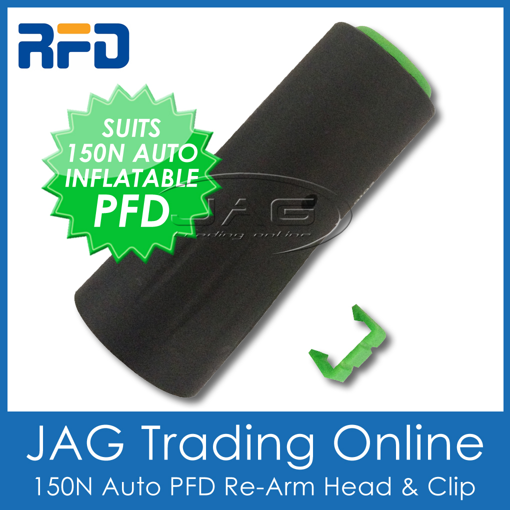 RFD AUTO PFD RE-ARM HEAD & CLIP ONLY - RECHARGE AUTOMATIC INFLATABLE ...
