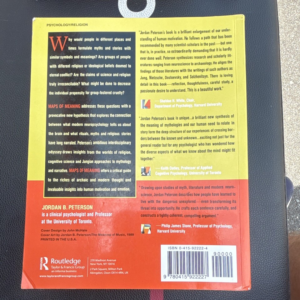 Maps of Meaning: The Architecture of Belief - Paperback | eBay