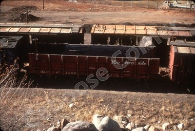 D&RGW Open End Pipe Gondola #1688 Durango Yard 12-20-69 35mm Slide ...