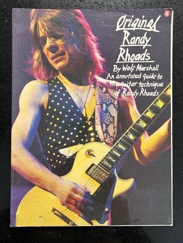 Original 1986 Randy Rhoads Wolf Marshall Guitar Tab Lessons Book Ozzy ...