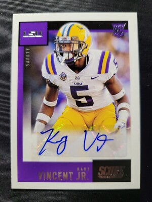 Kary Vincent Jr. 2021 CHRONICLES DRAFT ROOKIE RC AUTO #SA-KVI LSU ...